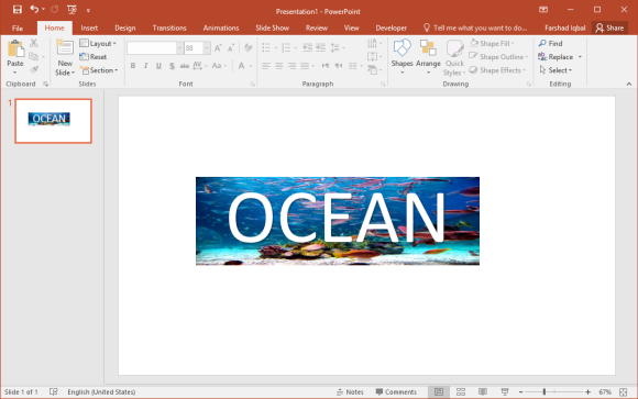 How To Add Image As Text Background In PowerPoint