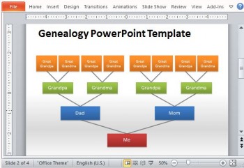 Genealogy Tree PowerPoint Template