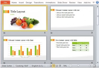 Food Presentation Template for PowerPoint