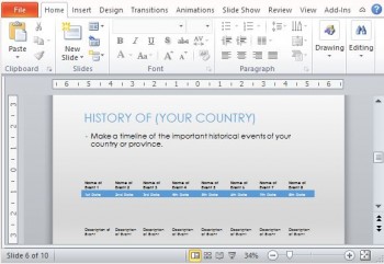 World Map Template for PowerPoint