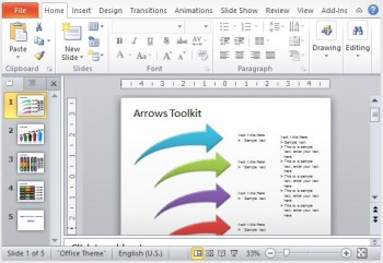 Arrows Toolkit Template for PowerPoint