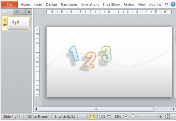 Free PowerPoint Template With Moving Numbers Animation