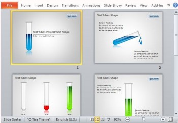 PowerPoint Templates With Test Tube Shapes