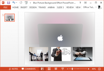 Free Blur Picture Effect PowerPoint Template