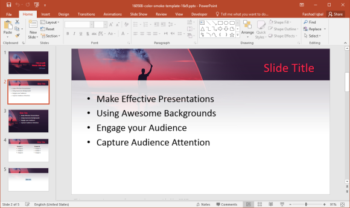 Free Color Smoke PowerPoint Template