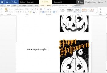 Halloween Greeting Cards Template for Word