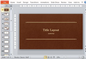 Classic Book PowerPoint Template