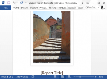 Free Student Report Word Template