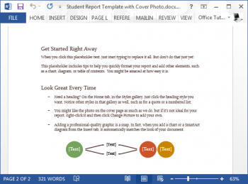 Free Student Report Word Template