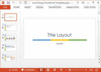 Free Level Design Template for PowerPoint