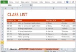 How To Create Semester Schedule in Excel