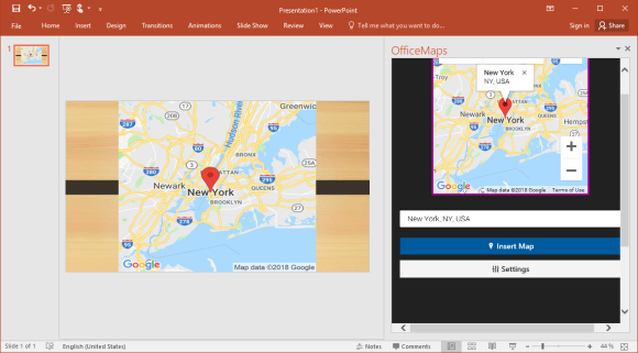 Insert Precise Maps in PowerPoint with OfficeMaps