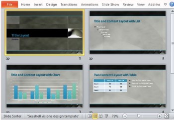 Amazing Seashell Design PowerPoint Template