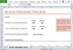 Blood Pressure and Heart Rate Tracker Template for Excel