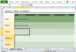 Weekly Diet Plan Template for Excel