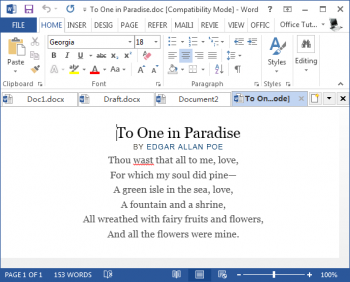 Open PowerPoint, Excel & Word Files in Tabs With Office Tabs