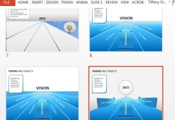 Vision And Targets PowerPoint Template