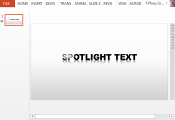 Spotlight Effect PowerPoint Template