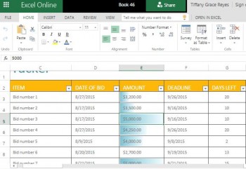 Bid Tracker Excel Template