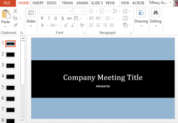 Free Project Meeting PowerPoint Template