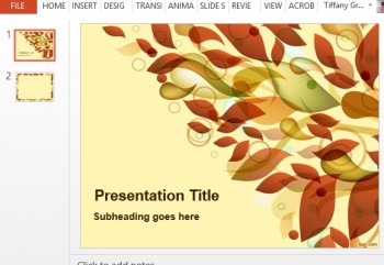 Autumn Leaves PowerPoint Templates