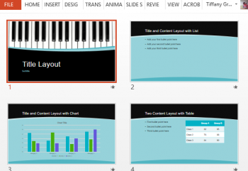 Free Piano PowerPoint Template