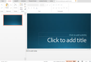 Depth Template for PowerPoint Online