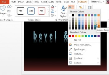 Shiny Text PowerPoint Template