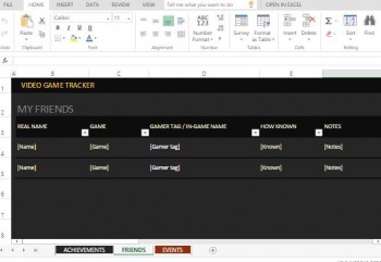 How to Track Video Game Stats in Excel