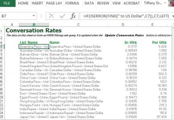 Currency Converter for Excel