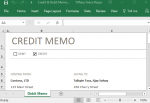 Free Credit & Debit Memo Template for Excel
