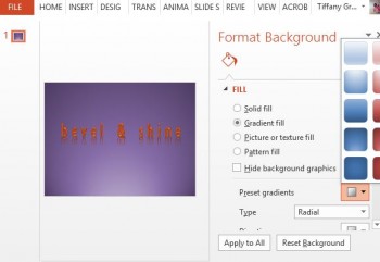 Shiny Text PowerPoint Template