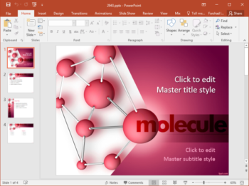 Free Molecule PowerPoint Template
