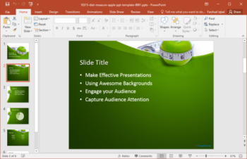 Free Weight Loss PowerPoint Template