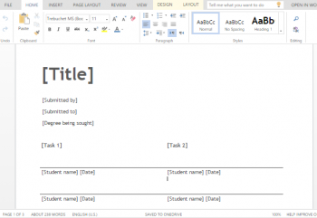 Group Thesis Word Template