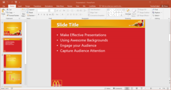Free McDonald’s PowerPoint Template