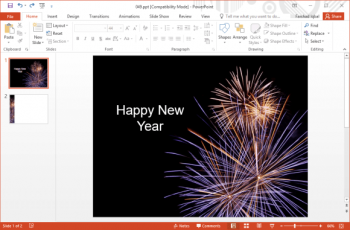 Free New Year Fireworks PowerPoint Templates