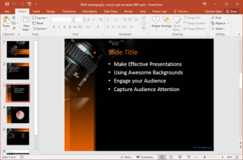 Free Camera PowerPoint Template