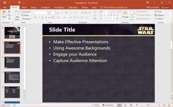 Free Star Wars PowerPoint Template