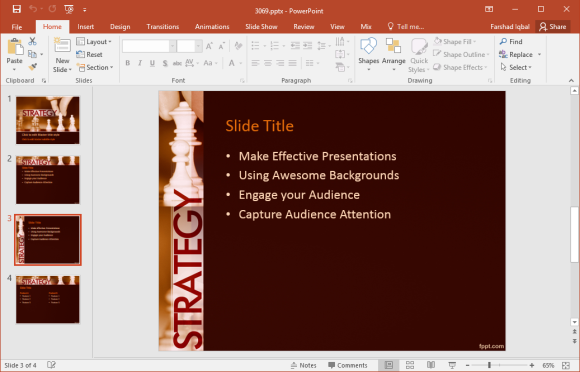 strategy slide design