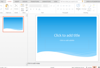Free Waves Slide Designs for PowerPoint