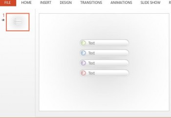 Textbox Buttons PowerPoint Template